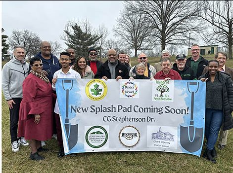 Making a splash: Groundbreaking for long-awaited splash park held ...